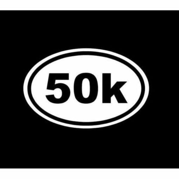 50K Oval Window Decal Sticker - NiceDecal