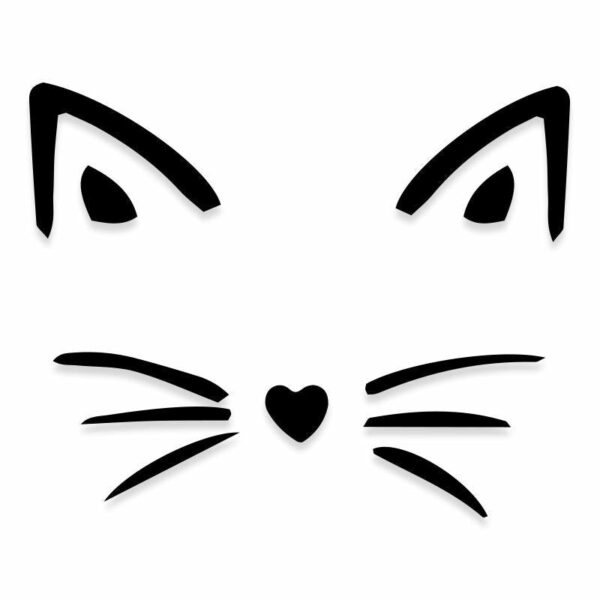 Cat Kitten Face Vinyl Decal Sticker - NiceDecal