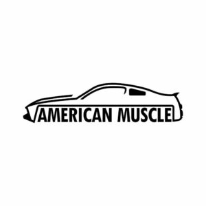 American Muscle Ford Mustang Window Decal Sticker - NiceDecal