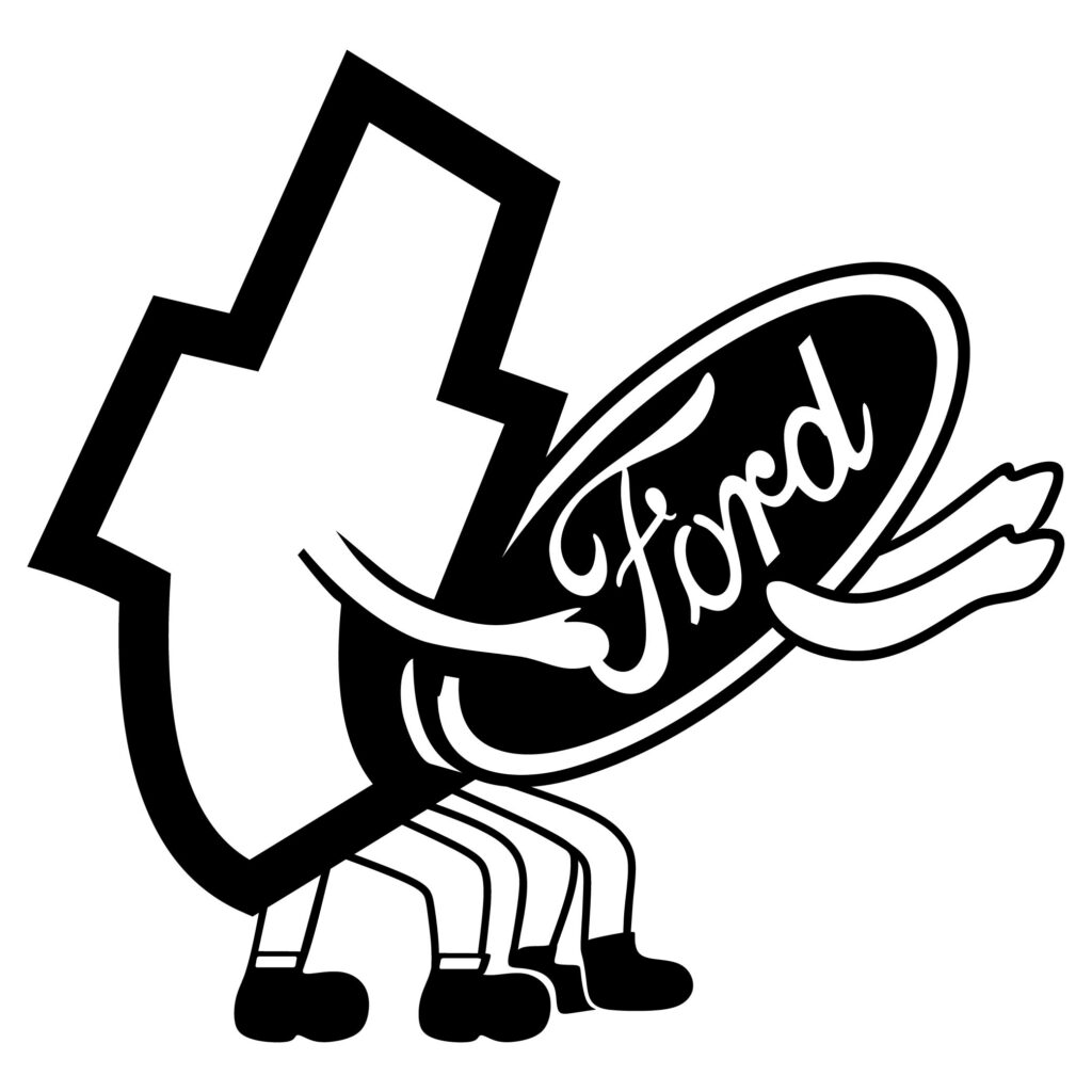 Chevy Bends Ostyle Ford Vinyl Decal Sticker - NiceDecal