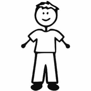 Dad Stick Figure 3 Vinyl Decal Sticker - NiceDecal