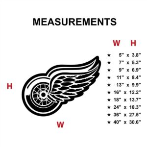 Detroit Red Wings Official Logo Vinyl Decal Sticker - NiceDecal