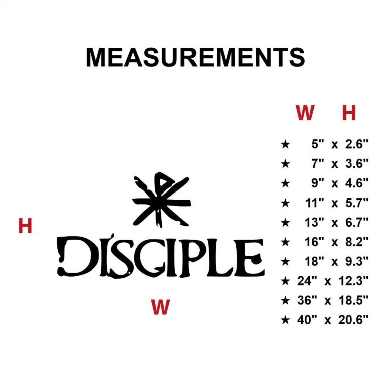 Disciple Flag Locker Window Band Logo Vinyl Decal Sticker – NiceDecal