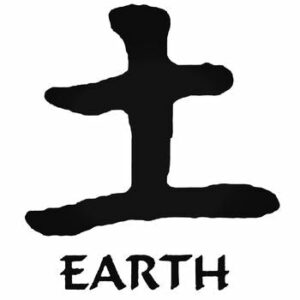 Earth Kanji Symbol Vinyl Decal Sticker - NiceDecal