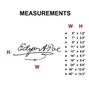 Edgar Allan Poe Signature Vinyl Decal Sticker – NiceDecal