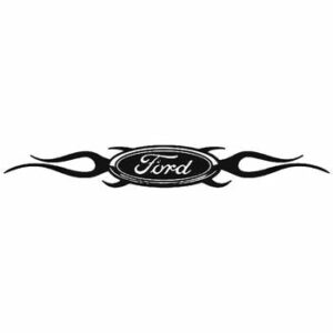Ford Logo Flame 2 Vinyl Decal Sticker - NiceDecal