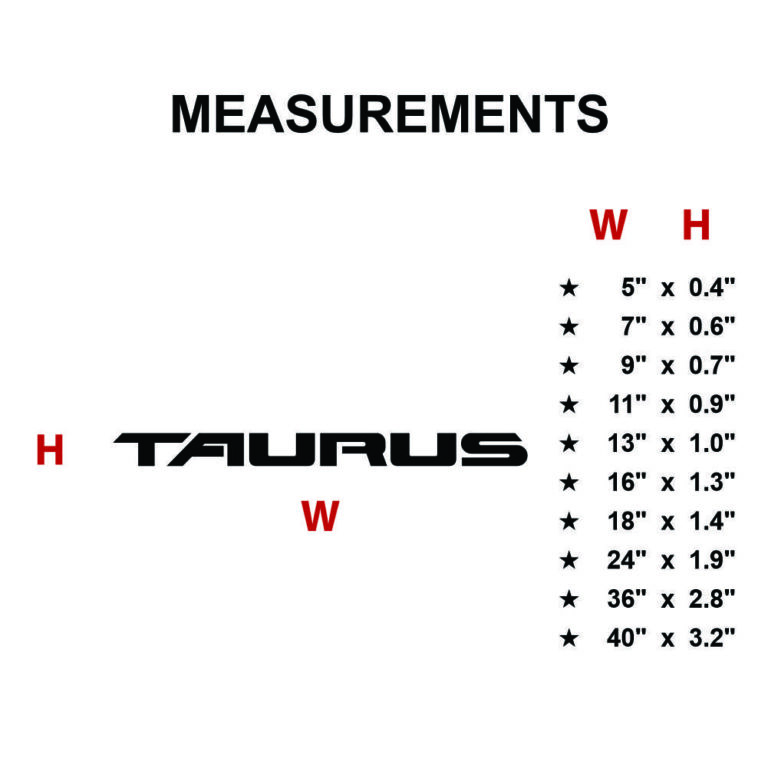 Ford Taurus Windshield Banner Decal Sticker - NiceDecal