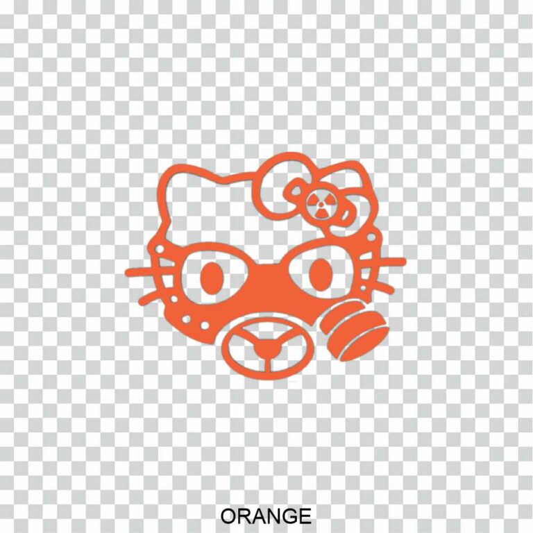 Hello Kitty Gas Mask Jdm Car Vinyl Decal Sticker – NiceDecal
