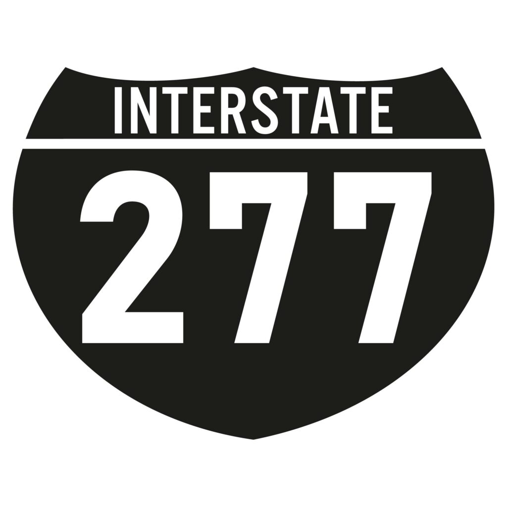 Interstate 277 Sign Vinyl Decal Sticker - NiceDecal