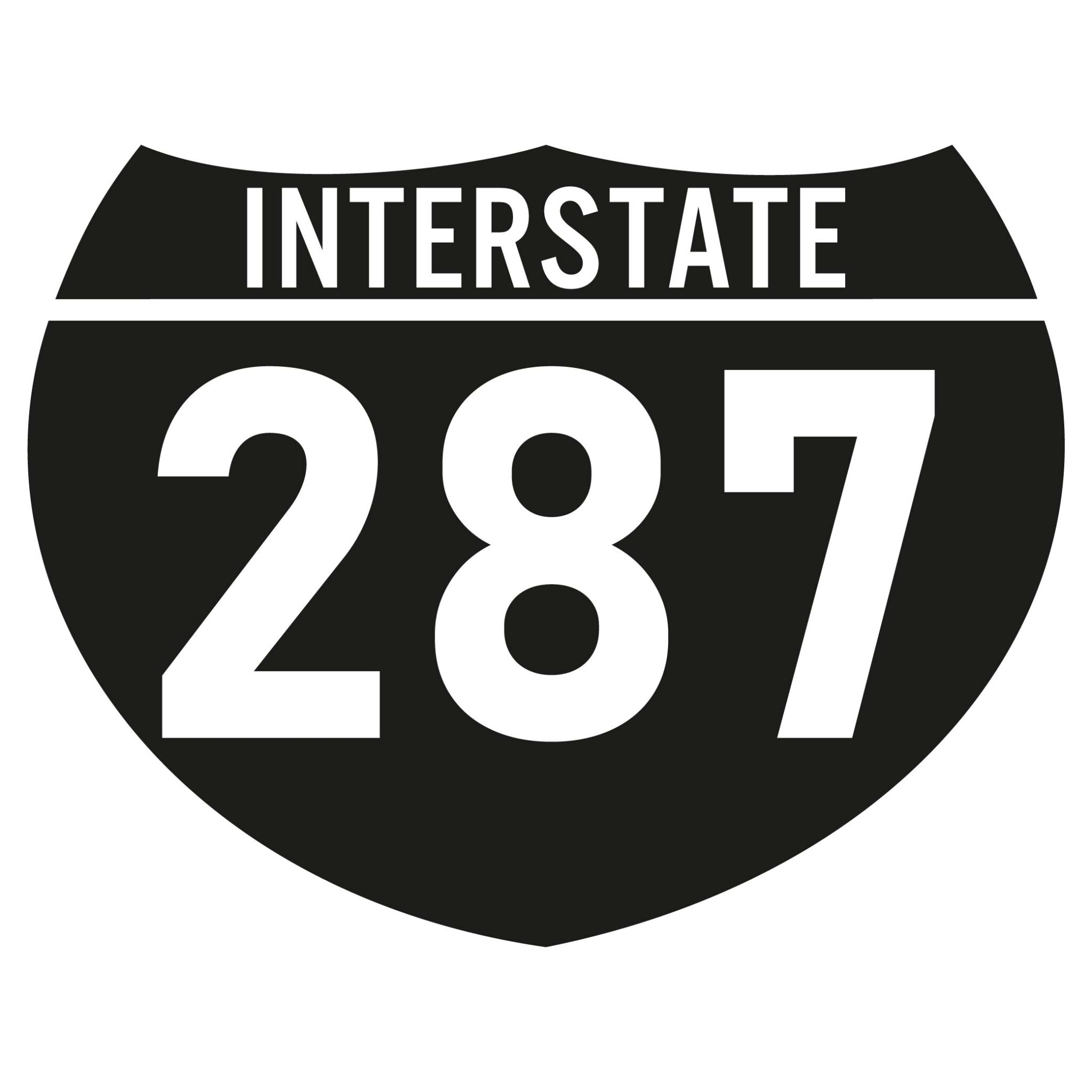 Interstate 287 Sign Vinyl Decal Sticker - NiceDecal