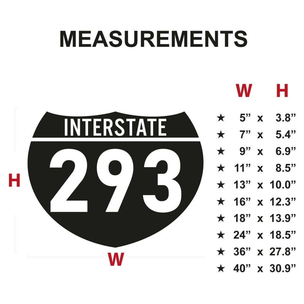 Interstate 293 Sign Vinyl Decal Sticker - NiceDecal