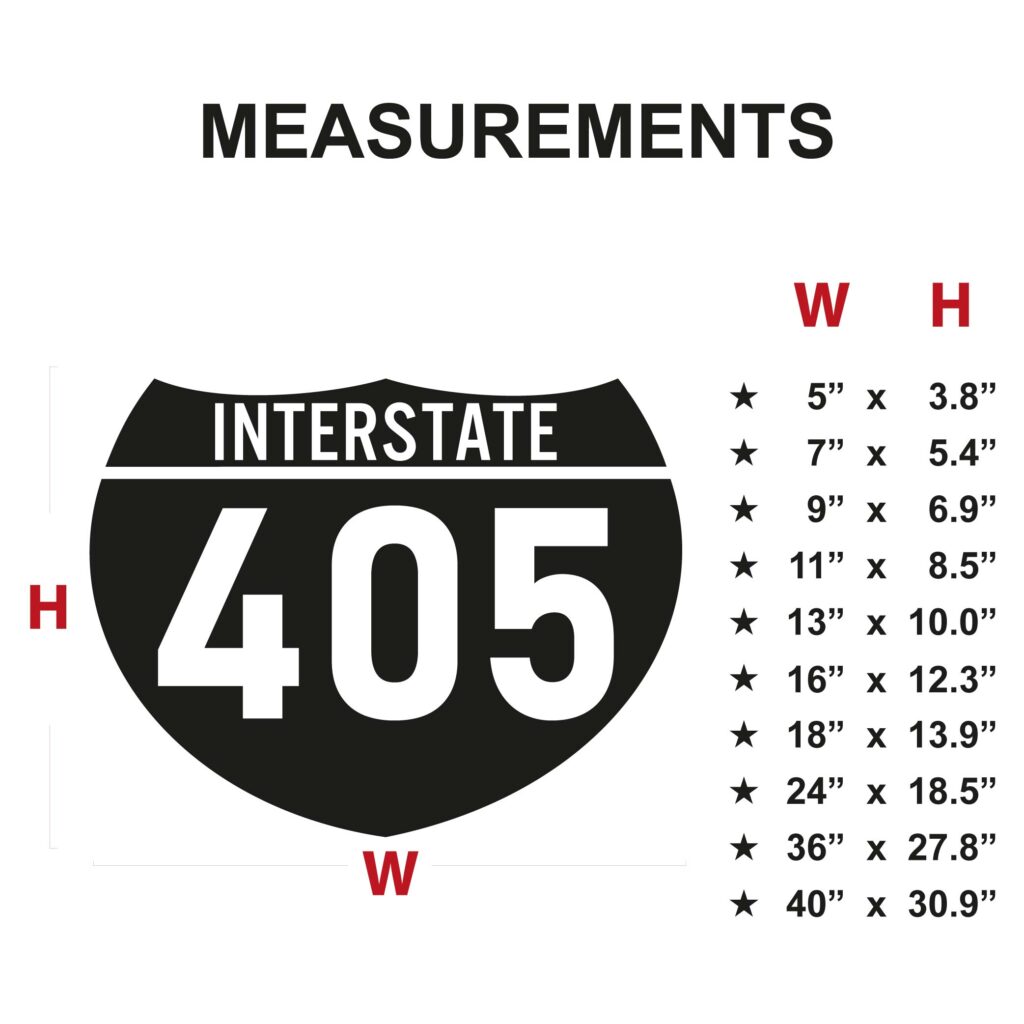 Interstate 405 Sign Vinyl Decal Sticker – NiceDecal