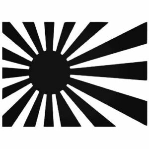 Japan Flag Rising Sun Jdm Vinyl Decal Sticker - NiceDecal