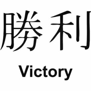 Japanese Kanji s Kanji Symbol For Victory Vinyl Decal Sticker - NiceDecal