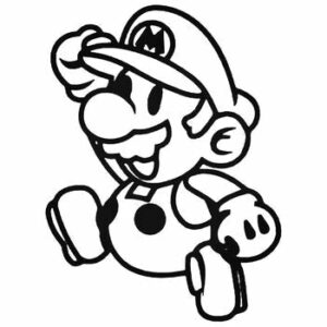 Super Mario Paper Mario Vinyl Decal Sticker - NiceDecal
