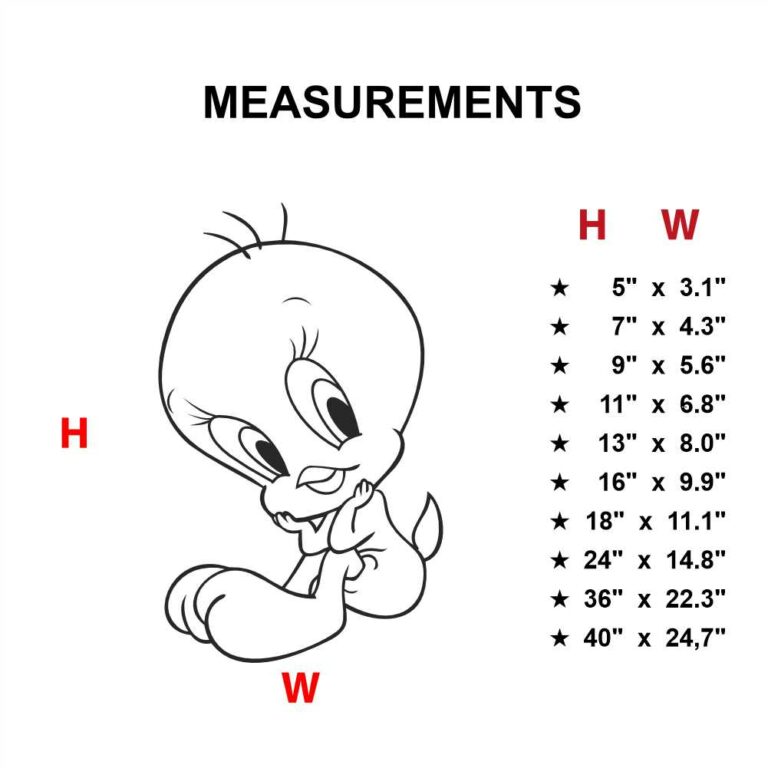 Tweety Bird 4 Vinyl Decal Sticker – NiceDecal
