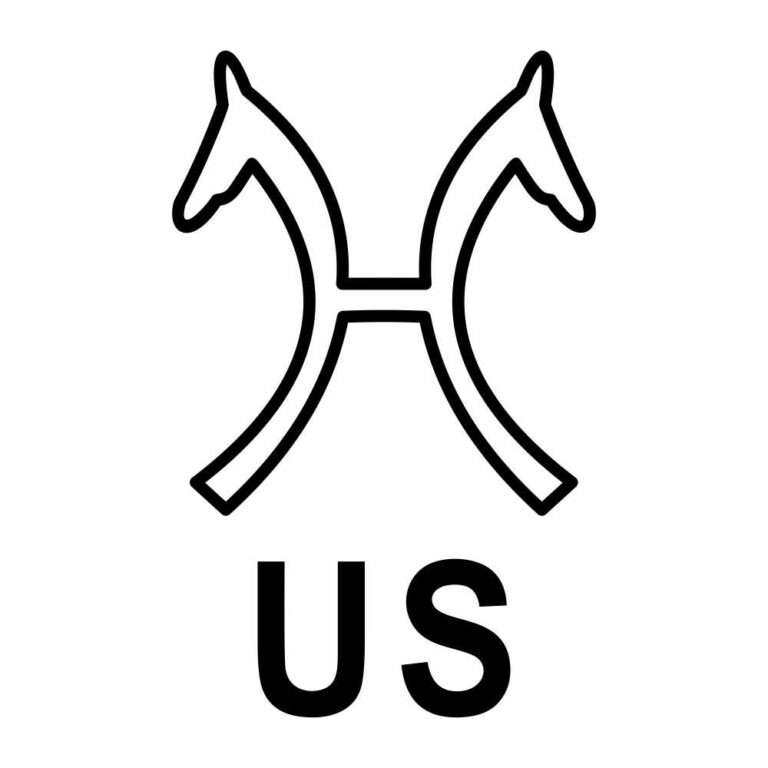 US Hanoverian Horse Breed Logo Vinyl Decal Sticker - NiceDecal