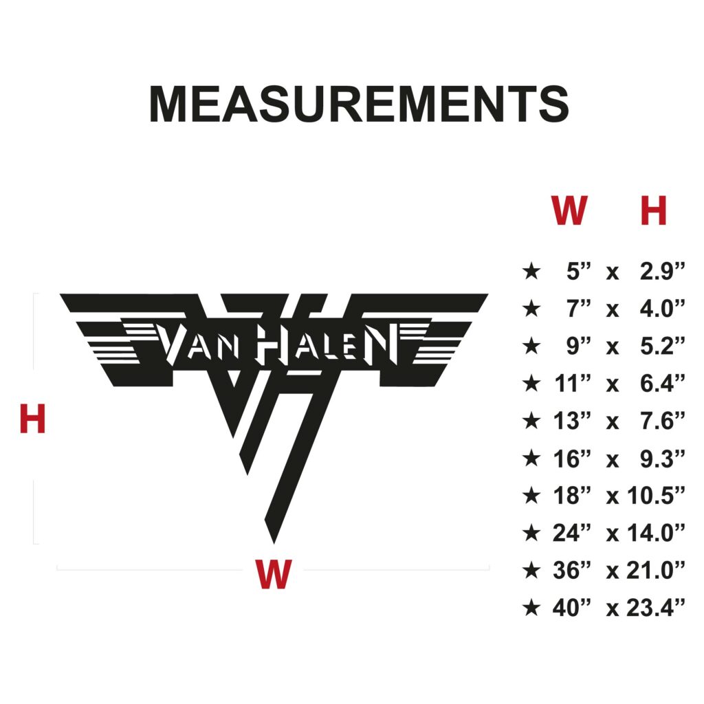 Van Halen Logo Band Logo Vinyl Decal Sticker – NiceDecal