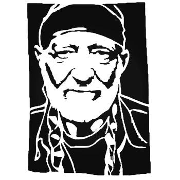 Willie Nelson Line Art Willie Nelson Sticker