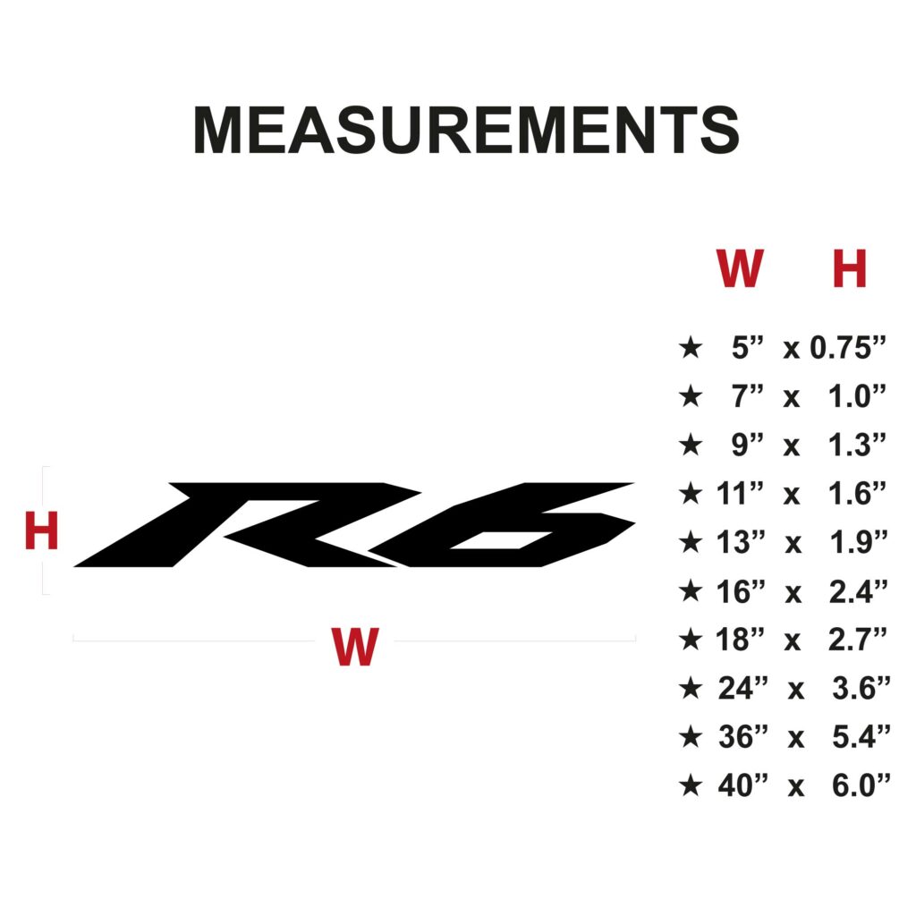 Yamaha R6 Aftermarket Vinyl Decal Sticker - NiceDecal