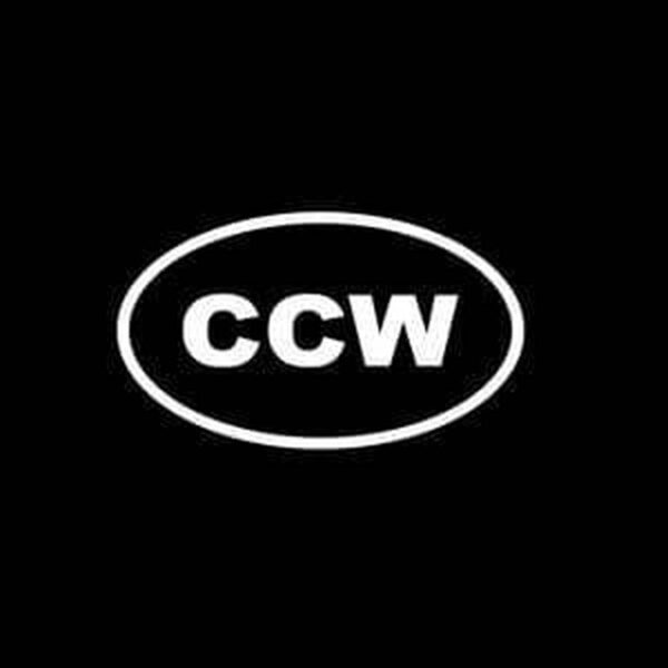 CCW Oval Window Decal Sticker - NiceDecal