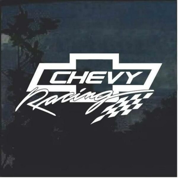 Chevy Racing 1 Window Decal Sticker - NiceDecal