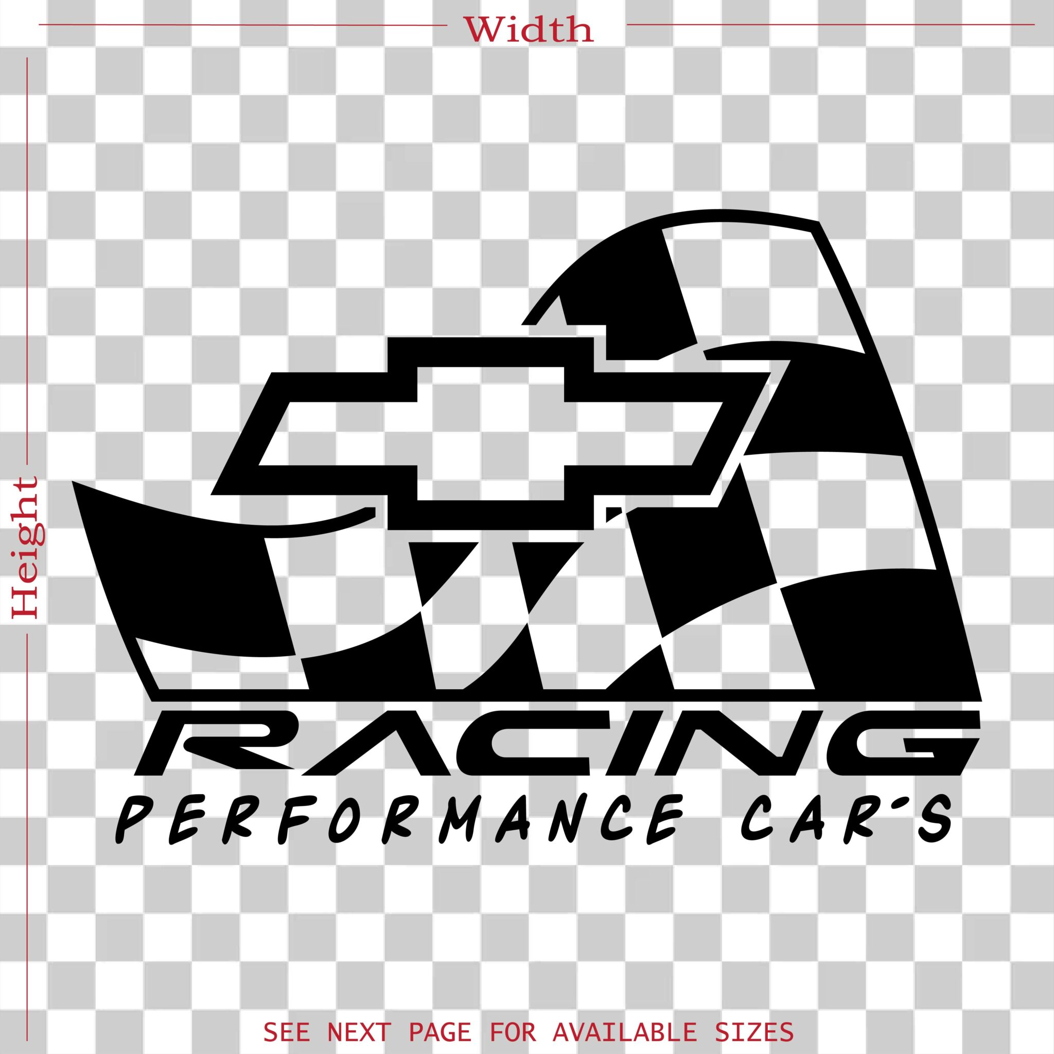 Chevy Racing Logo Vector Aftermarket Vinyl Decal Sticker - NiceDecal