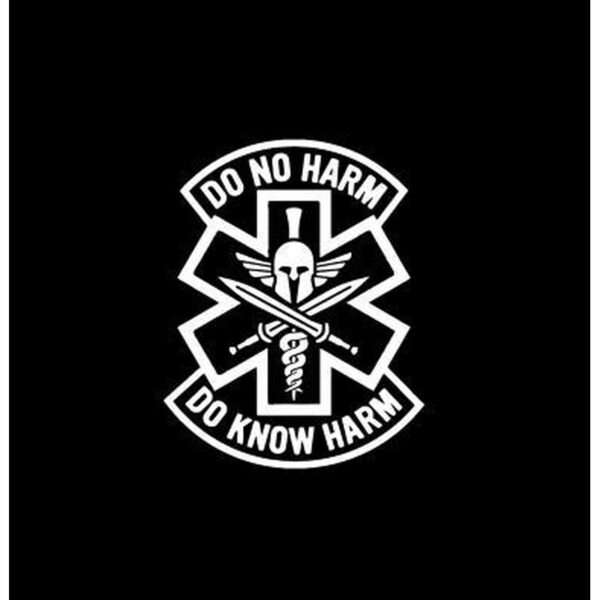Do No Harm Do Know Harm Window Decal Sticker - NiceDecal