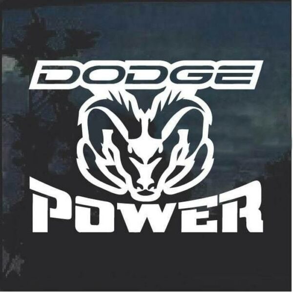 Dodge Power Window Decal Sticker - NiceDecal