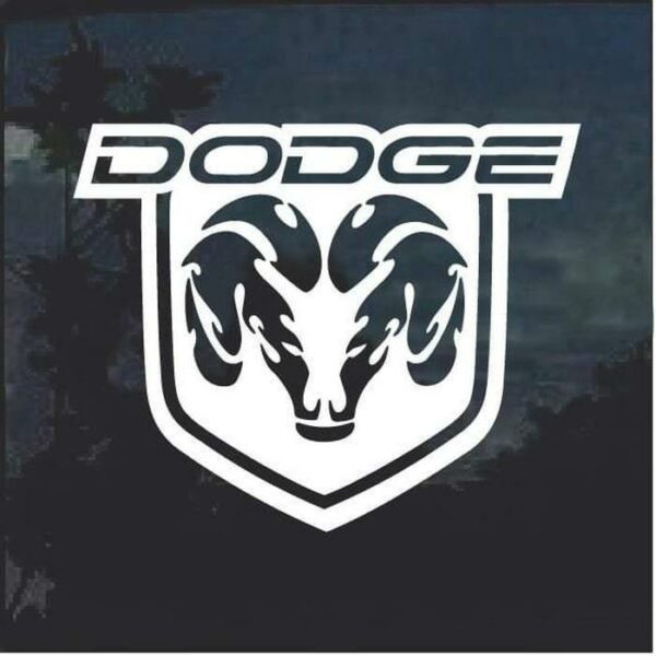 Dodge Shield Window Decal Sticker - NiceDecal