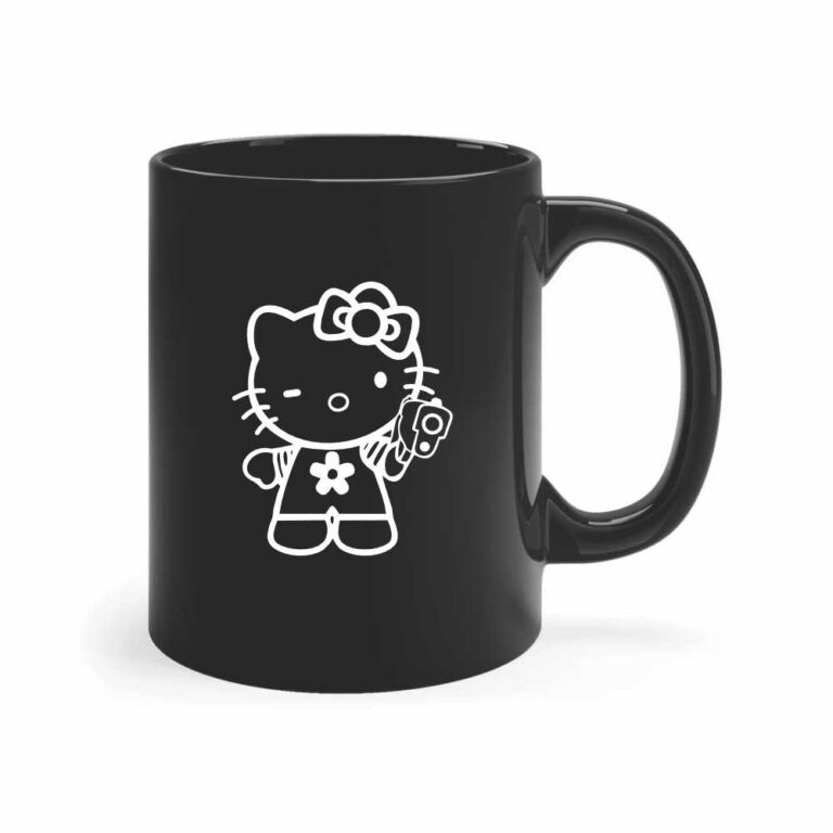 Hello Kitty s Hello Kitty Gun Bad Gangster Vinyl Decal Sticker - NiceDecal
