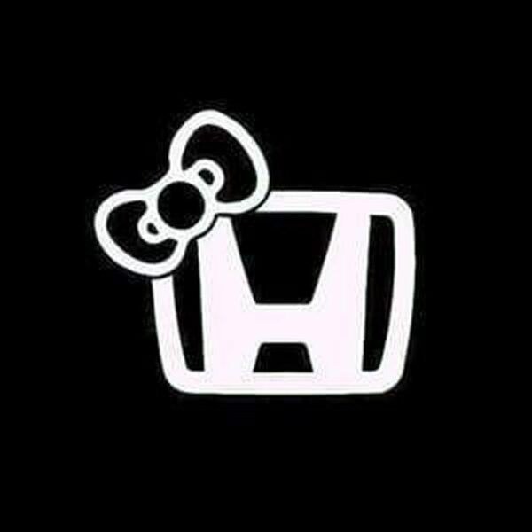 Honda Hello Kitty Bow JDM Window Decal Sticker - NiceDecal