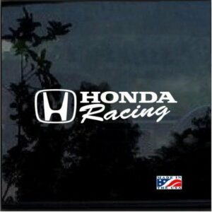 Honda Racing Window Decal Sticker - NiceDecal