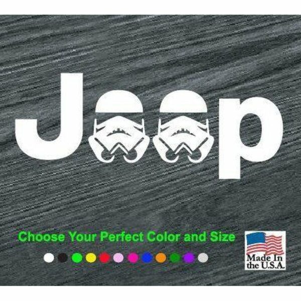Jeep Stormtrooper Jeep Decal Stickers - NiceDecal