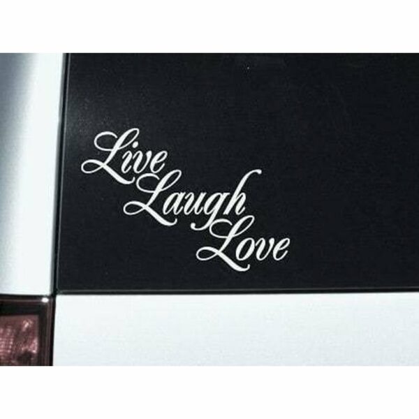 Live Laugh Love Window Decal Sticker - NiceDecal