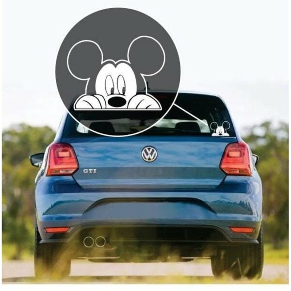 Mickey Mouse Peeking Disney Window Decal Sticker - NiceDecal