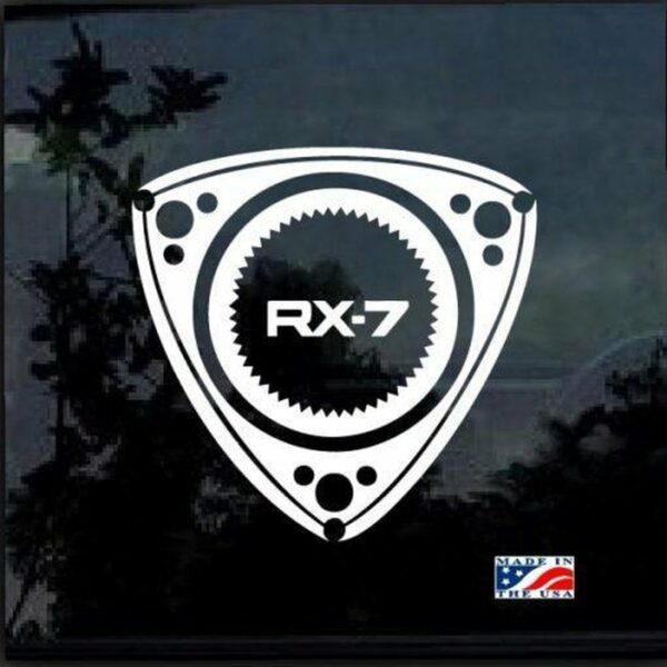 Rotary Engine RX7 RX-7 Window Decal Sticker - NiceDecal