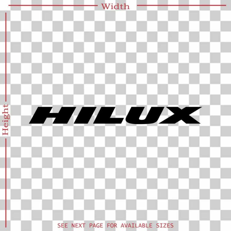 Toyota Hilux Logo Vinyl Decal Sticker - NiceDecal